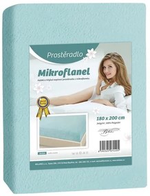 Bellatex Prostěradlo Mikroflanel světlá modrá velikost 90x200 cm