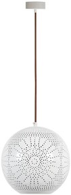 Bílý závěsný lustr Bene pro žárovku E27 - Candellux