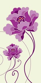 Fototapeta Dimex Flowers Violet S-331 | 110x220 cm