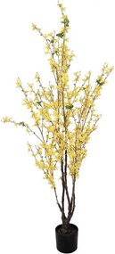Dekorační keřík se žlutými květy zlatice Forsythia - 20*20*125 cm