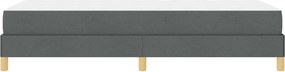 Postel s boxspringem s matrací Tmavě šedá 80 x 200 cm textil 3398522