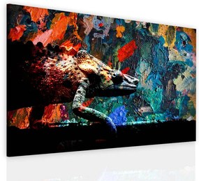 Malvis ® Obraz Chameleon v barvách Velikost: 90x60 cm