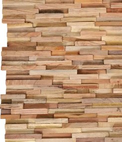 Nástěnné obkladové panely 10 ks 1,08 m² masivní teakové dřevo 326178