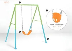 INTEX Houpačka 2v1 / od 1,5 do 10 let