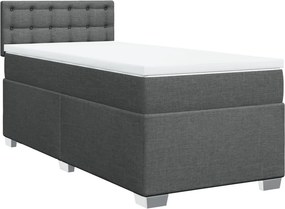 Box spring postel s matrací tmavě šedá 80 x 200 cm textil 3288030