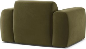 Khaki sametové křeslo Molino – Micadoni