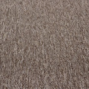 Spoltex, Metrážový koberec Balance 92 hnědý, na míru, šíře 4m, hnědá, filc, chodba / předsíň
