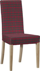 Potah na židli IKEA  Harry, krátký barva červená látka vzorované