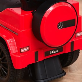 Posuvné autíčko s odrážedlem Mercedes-Benz G350 posuvné autíčko s volantem 3 v 1 pro děti 18-36 měsíců červené