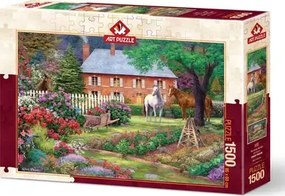 ART PUZZLE 5397 Puzzle Zahrada s koňmi / 1500 dílků / od 15 let