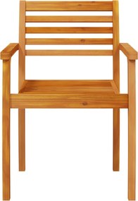 Zahradní židle 8 ks 59 x 55 x 85 cm masivní akáciové dřevo 3217204