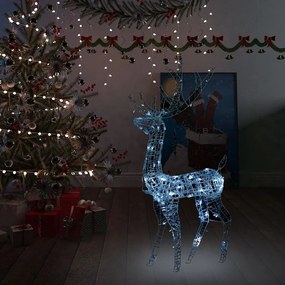 329782 vidaXL Vánoční dekorace akrylový sob 140 LED 120cm studené bílé světlo