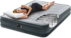 Nafukovací matrace s automatickou pumpou DELUXE III šedá