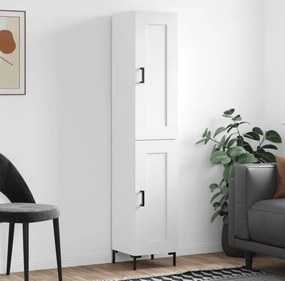 vidaXL Skříň highboard 34,5 x 34 x 180 cm kompozitní dřevo [3200454] Barva: bílá s vysokým leskem