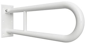 Bemeta Design HELP: Sklopný úchyt ve tvaru U 750 mm, bílý. bez krytky -