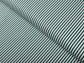 Biante Bavlněný povlak na polštář Sandra SA-362 Tmavě zeleno-bílé proužky 30 x 50 cm