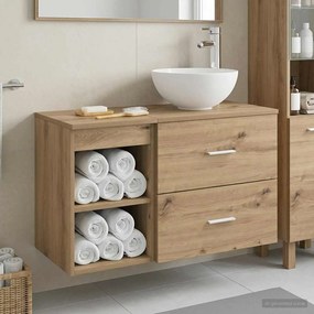 Sada koupelnového nábytku 2 ks Dub artisan Kompozitní dřevo 3403871
