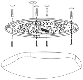 Eglo 97921 - LED RGB Stmívatelné stropní svítidlo TOTARI-C LED/34W/230V + DO