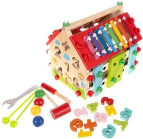 Montessori multifunkční dřevěný domeček Kruzzel 22564