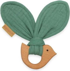 Dětské kousátko s ptáčkem New Baby Bird mint