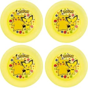 STOR Sada talířků Pokémon / Dětský talíř / 4 ks