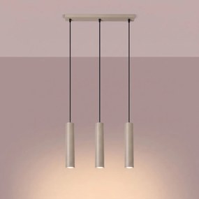 Sollux Lighting Závěsné svítidlo LAGOS 3L taupe