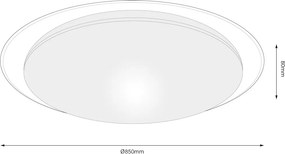 Stropní LED svítidlo Sonic, 1x LED 100w, 3000-6000k, w, (fi 85cm), s ovladačem