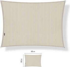 Shadow Comfort Sluneční Obdélník SHADOW - 2,0 x 4,0 m - 250 g Barva: Sahara Písková