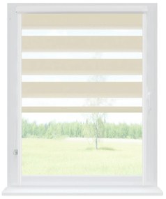 Dekodum Roleta den a noc v bílé kazetě soft, barva látky Broskvová Šířka (cm): 55, Výška (cm): Balkonová (do 200 cm), Strana mechanismu: Práva