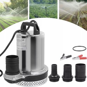 Výkonná Ponorná Pumpa 12 V 220 W Pro Špinavou A Čistou Vodu 8000 L/h