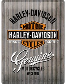 Postershop Plechová cedule: Harley-Davidson (metal genuine) - 40x30 cm