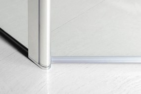 Polysan Modular Shower MS3A-100 pevná stěna 100 cm k instalaci na zeď pro připojení otočného panelu