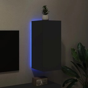 vidaXL Nástěnná TV skříňka s LED osvětlením 30,5x35x70 cm [837234] Barva: Betonová šedá