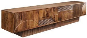 Invicta Mangový TV stolek ART DECO tmavě hnědý 200 cm 46805