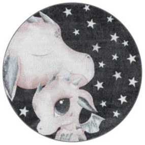 Ayyildiz koberce Dětský kusový koberec Funny 2107 pink kruh - 120x120 (průměr) kruh cm