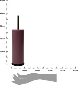 WC kartáč Classic Matte, růžová/s chromovými prvky