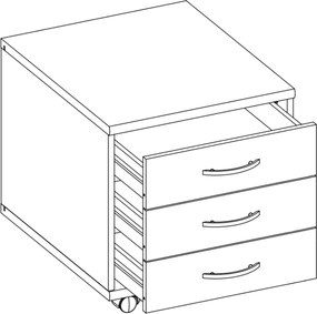 Sconto Kontejner OPTIMUS 34-006 dub sonoma