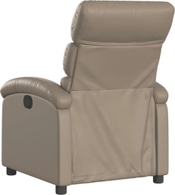 Elektrické polohovací křeslo cappuccino umělá kůže 3204032