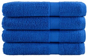 Prémiové ručníky SOLUND 4 ks modré 100x200 cm 600 g/m² 137198