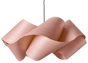 Designové svítidlo z dřevěné dýhy Swirl  Designové svítidlo z dřevěné dýhy Swirl Barva rozety: Černá, Dekor: Bledě růžový, Průměr a výška: ø 540 mm x…