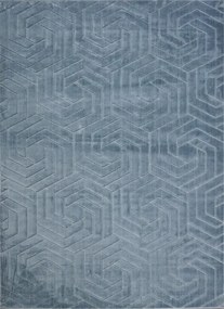 BE Koberec Zen Garden Collection 2401 BLUE - modrý obdélníkový Rozměr: 60x100 cm