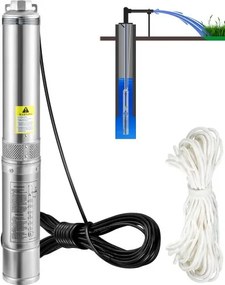 Ponorné čerpadlo do hlubokých studní, 750 W 230 V/50 Hz, 100 l/min 66 m