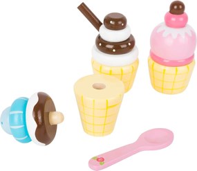 Dřevěný zmrzlinový set ICE CREAM vícebarevný