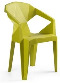 Plastová židle MUZE - hořčicová - 3D4793