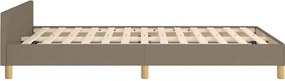 Rám postele bez matrace taupe 120 x 200 cm textil 3125045