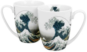 Porcelánový hrnek Hokusai The Great Wave 350 ml sada 2ks