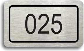 ACCEPT Číslo na dveře - typ 06 (50x30mm) - bílá tabulka - barevný tisk