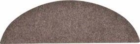 Schodové rohože samolepicí 30 ks 56 x 17 x 3 cm béžové půlkulaté 3365688