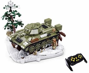 Sluban Power Bricks M38-B7072 R/C T34/76 (1942) Tank na dálkové ovládání