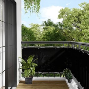 Balkonová zástěna černá 75 x 800 cm 100% polyester oxford - Default Title